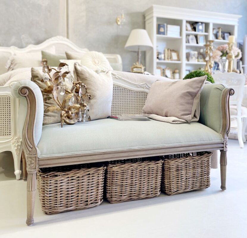 Elena French Country Bench | Rococo Decor