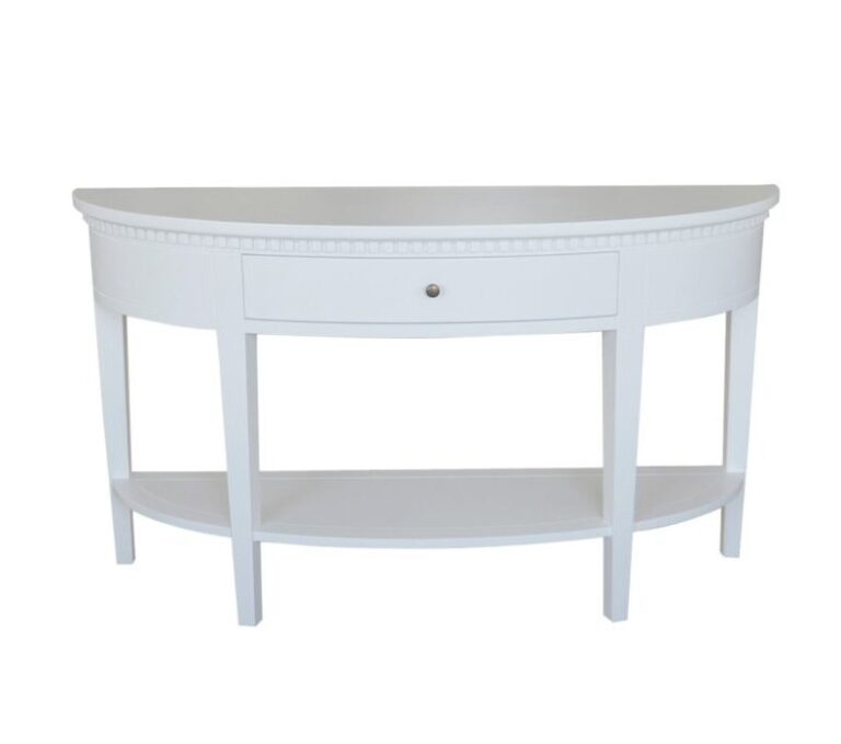Breton Curved Console White | Rococo Decor