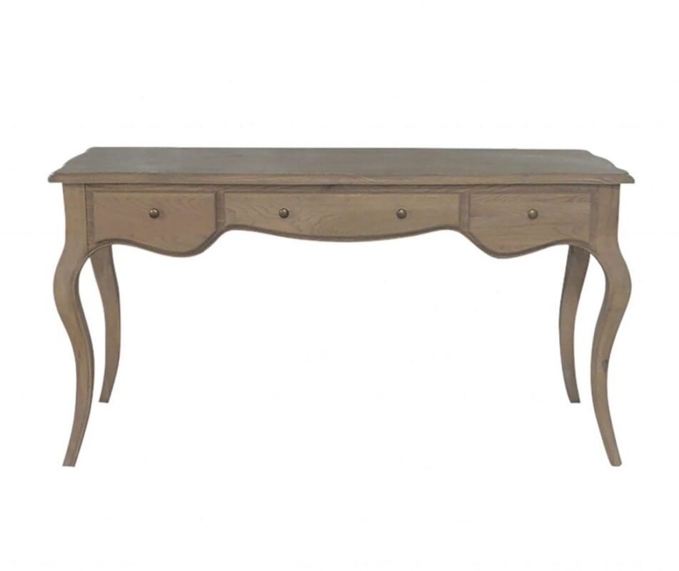 Louis Weathered Oak Desk | Rococo Decor