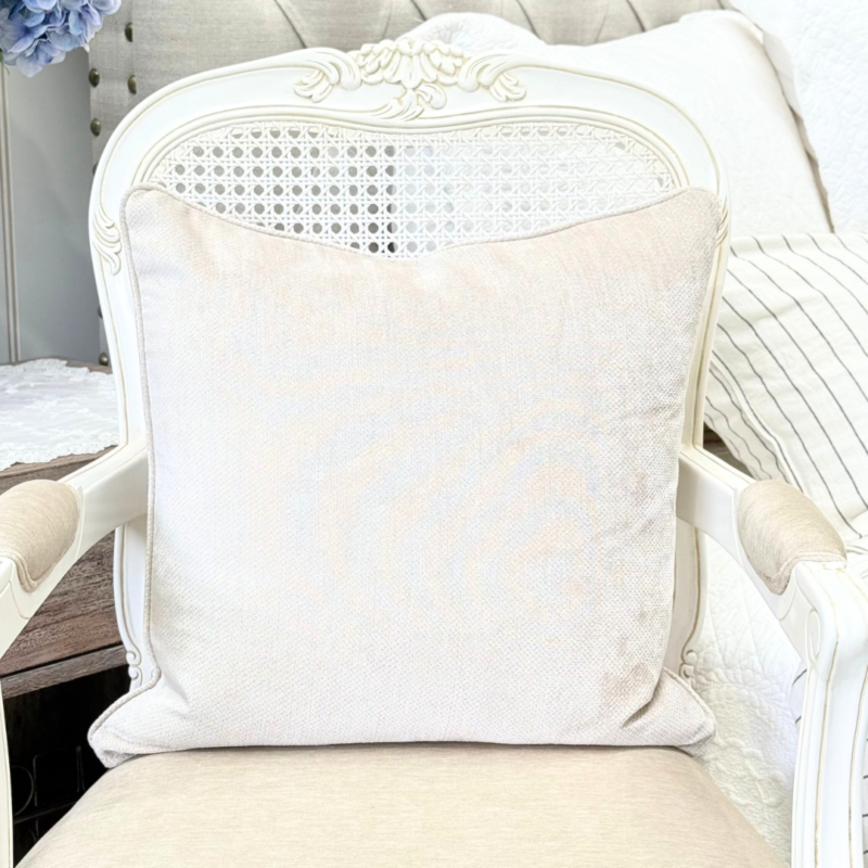 Textured Beige Cushion | Rococo Decor
